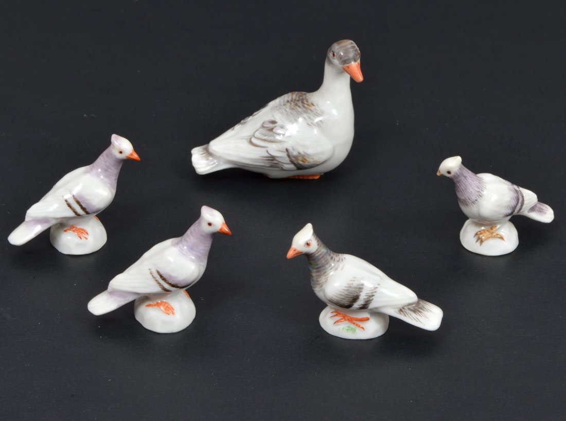 Lot of 5 Meissen Porcelain Ducks Birds - Feb 05, 2020 | C Biddle ...