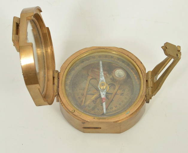 Natural Sine Stanley London Brass Compass