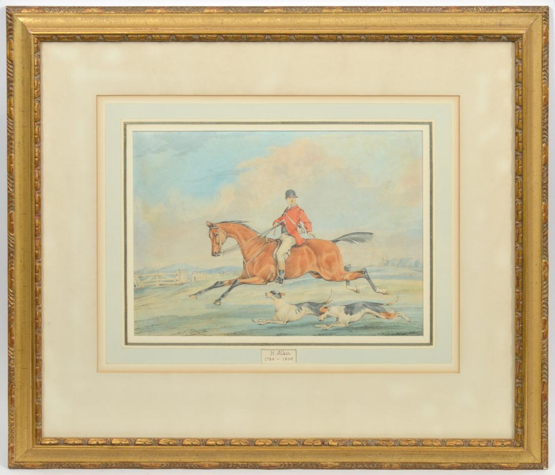 Henry Alken 'huntsman' W/c Original Painting