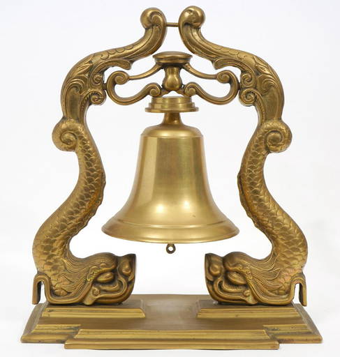 Us Navy Submarine Officer Brass Bell