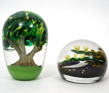 Glass Eye Studio "sun" Paperweight