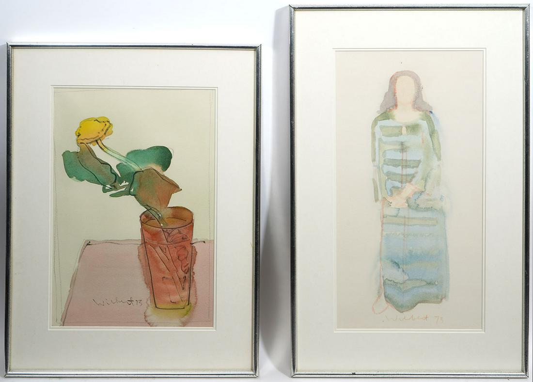2 Robert Wilbert Original Watercolor Paintings