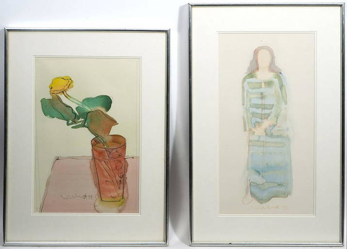 2 Robert Wilbert Original Watercolor Paintings
