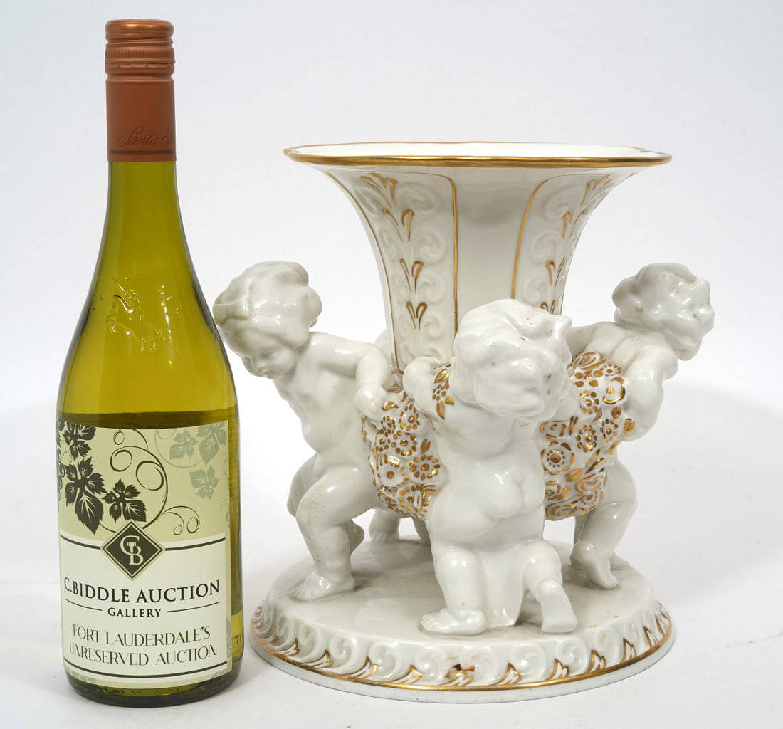K. Tutter For Hutschenreuther Centerpiece Vase Auction