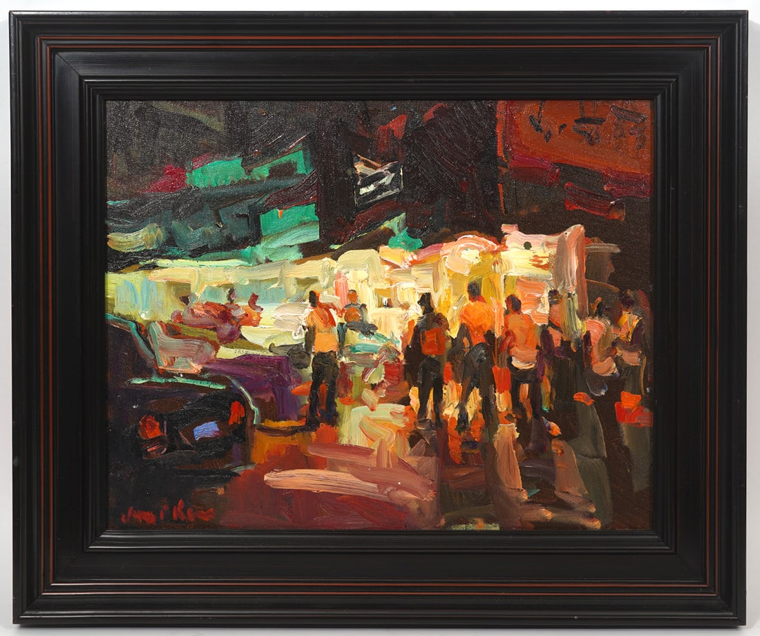 James P. Kerr 'the Gathering' Painting Auction