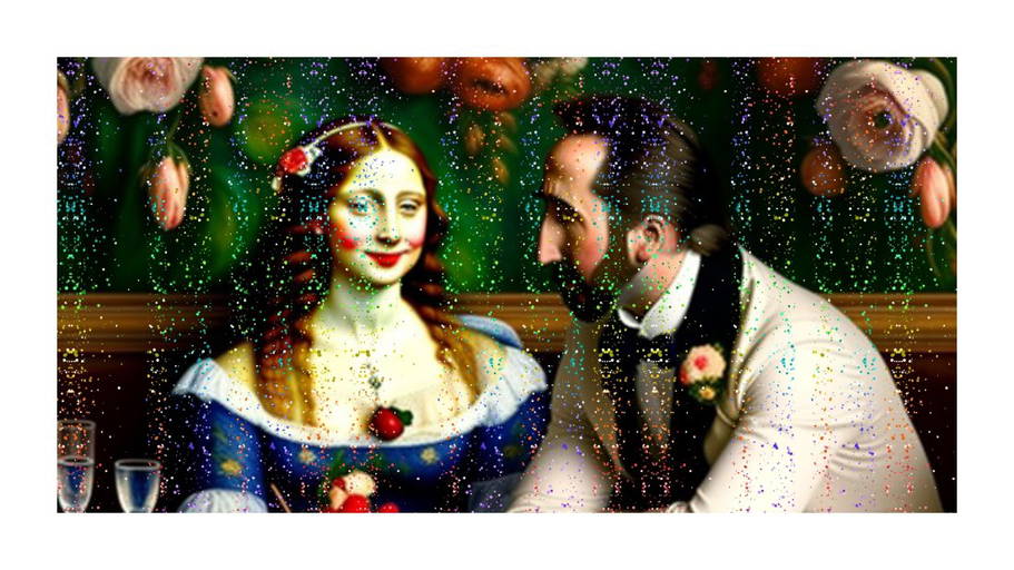 Nicolas Cage Having Dinner With Mona Lisa D2, Limited Edition, Signed ...