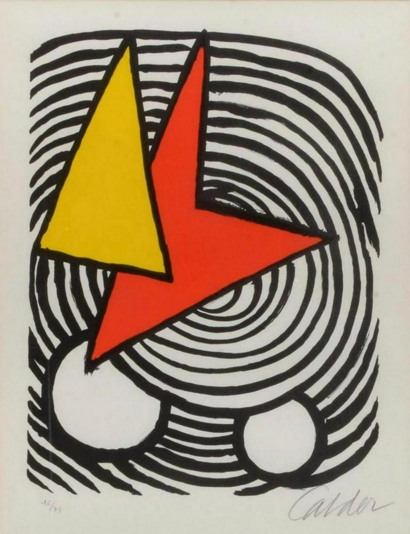 For Auction: Alexander Calder, Triangle and Quadrilateral - 1973 ...