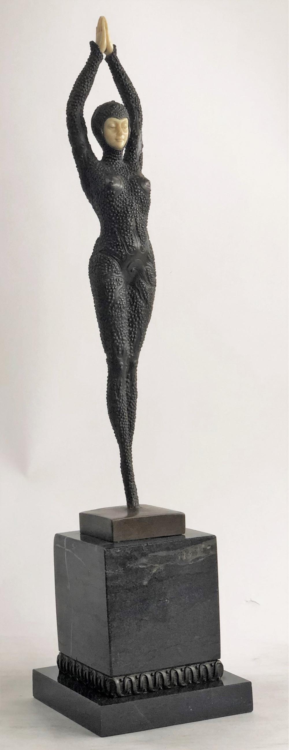 D.H Chiparus (After), "Starfish" Bronze Sculpture (#0041) on Aug 01 ...