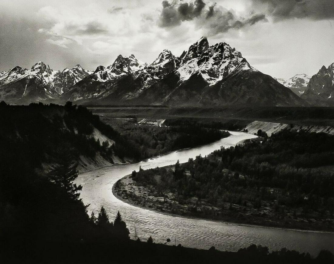 ANSEL ADAMS, 1942 Grand Tetons And Snake River, Wyoming | Barnebys