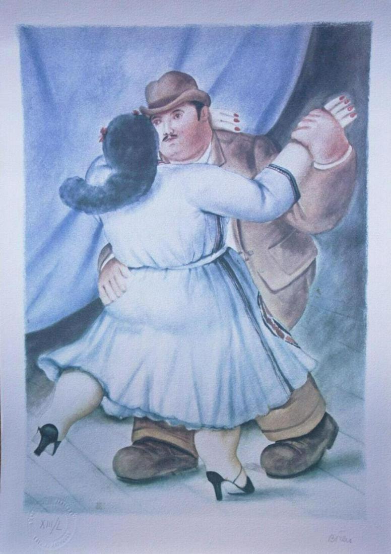 Fernando Botero, Les Danseurs 1985, Lithograph Signed/# (#0077) on Oct ...