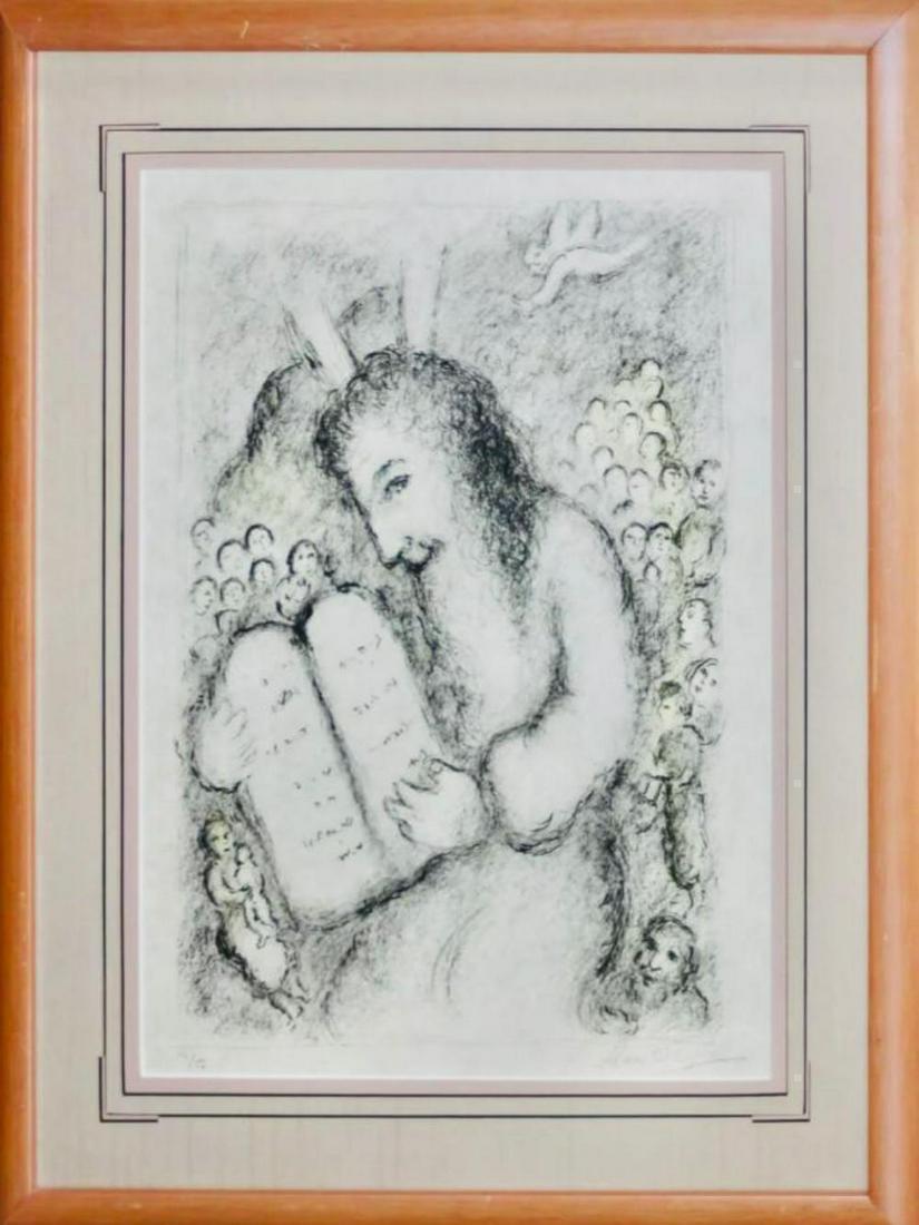 Marc Chagall "Moses - 1979" lithograph signed & (#0036) on May 15, 2022 ...
