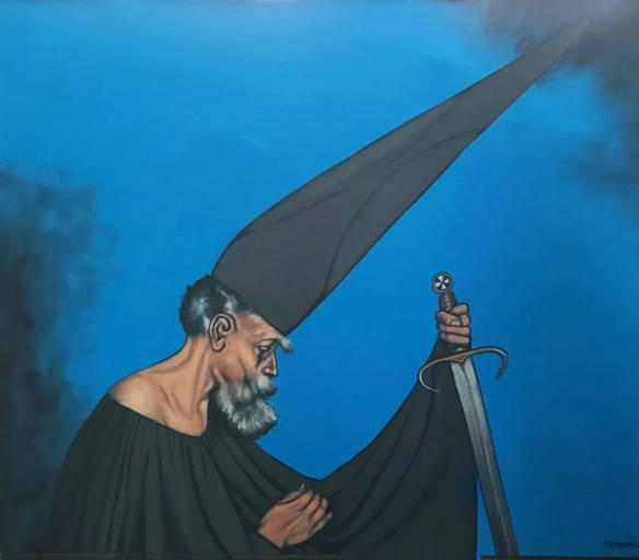 Rafael Coronel, "untitled" Acryic On Canvas, 1980