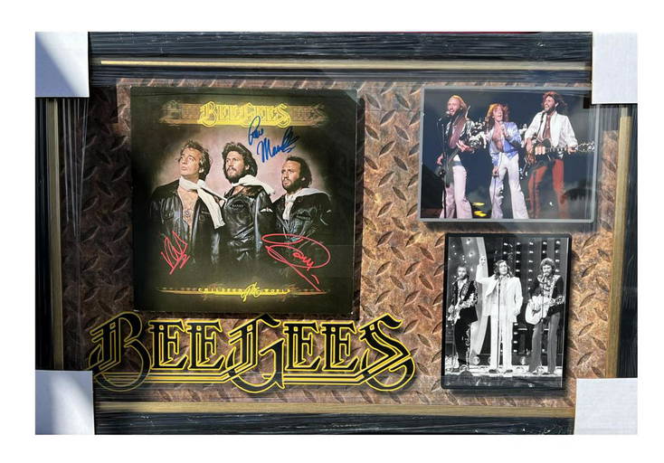 Bee Gees (all three), Autographed Signed Album Record, Framed with COA - Nov 27, 2022 | White ...