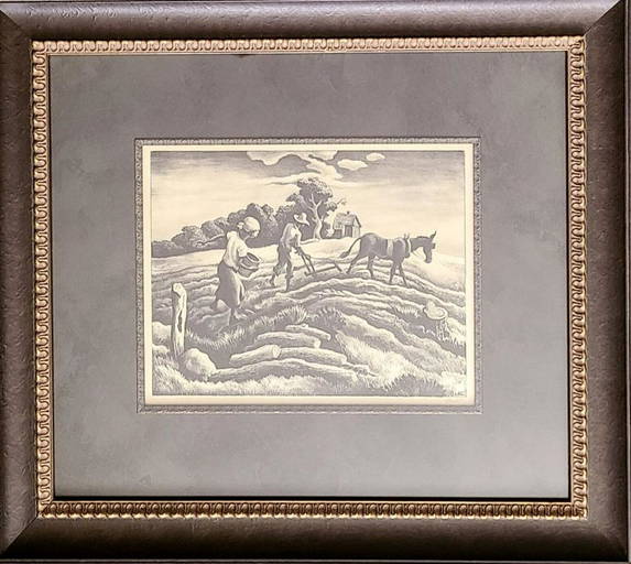 THOMAS HART BENTON, HAND-SIGNED LITHOGRAPH - PLANTING 1939 - Dec 11 ...