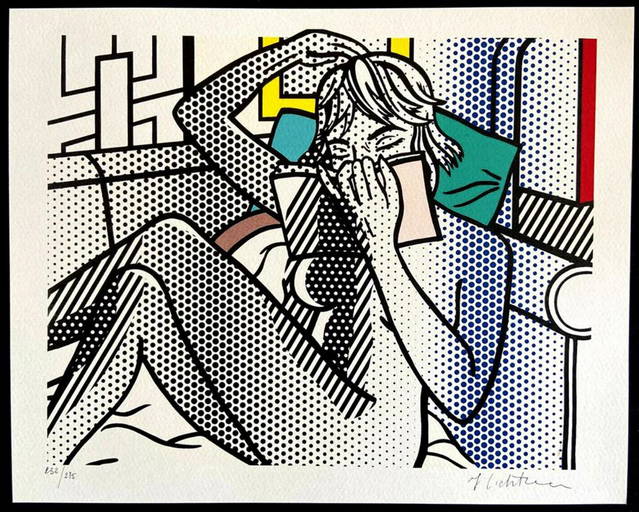 Roy Lichtenstein 'woman Reading 1986' Limited Edition Lithograph