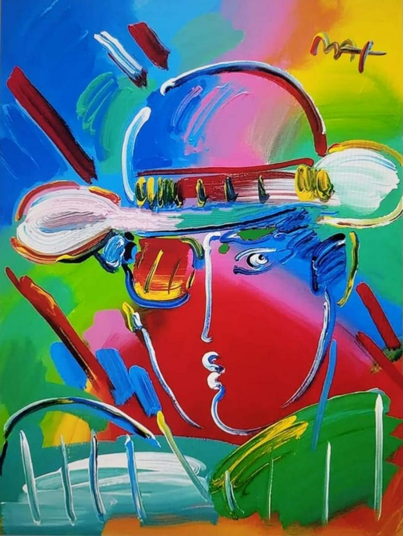 Peter Max 'zero - 2003, Acrlyic On Canvas, Max Coa Auction