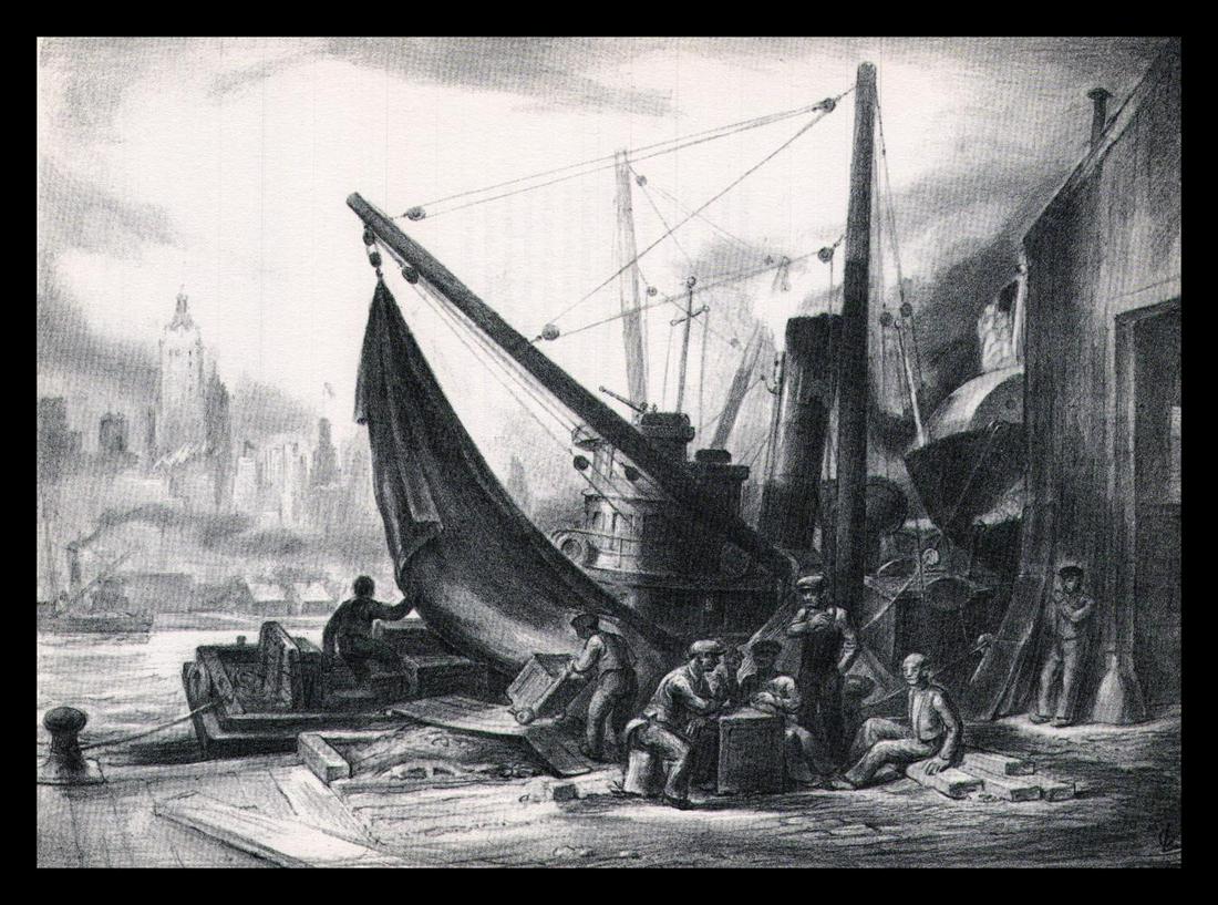 Charles Locke, Water Front, 1939 Auction