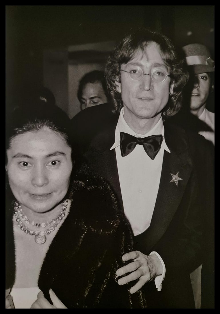 Allen Tannenbaum, John Lennon And Yoko Ono At An Event, 1970's Auction