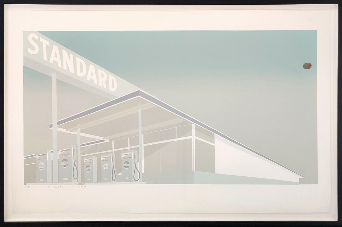 Edward Ruscha "cheese Mold Standard With Olive" 1969, Rare Signed ...