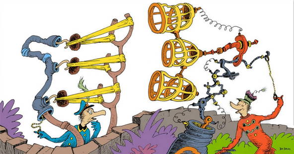 Dr. Seuss 'the Bee Watcher' Signed And Numbered Auction