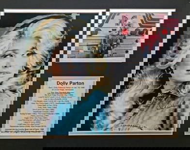 Janis Joplin Matted Photo Collage Auction