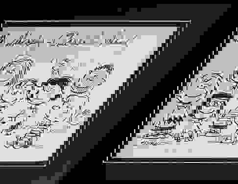 Charles Schulz Peanuts Signed Autographed Picture Snoopy Charlie Brown ...