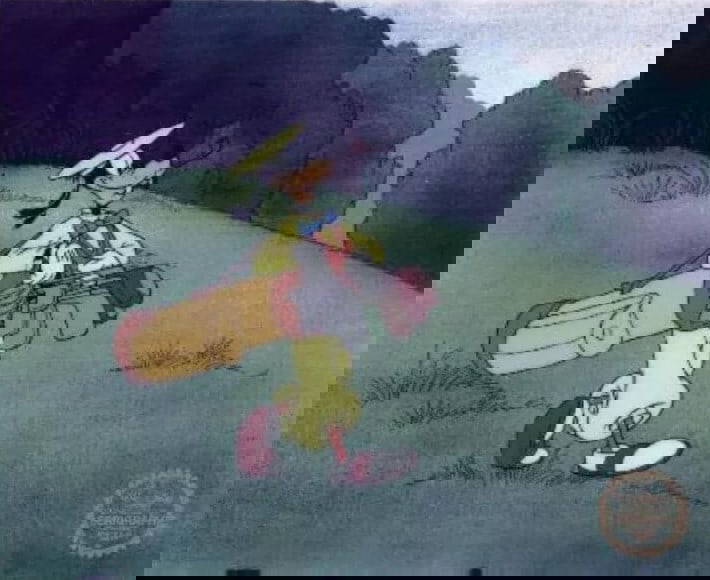 Disney "how To Play Golf" Sericel Serigraph Cel Goofy W Golf Clubs Auction