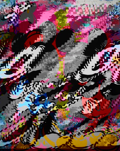 Jozza, 'together Forever', Original Mixed Media Acrylic Canvas Painting ...