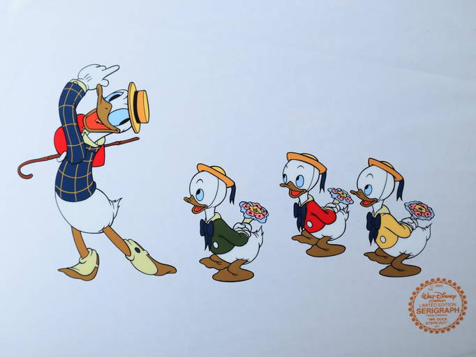 Disney, 'donald Duck Mr. Duck Steps Out', Limited Edition Animation Sericel