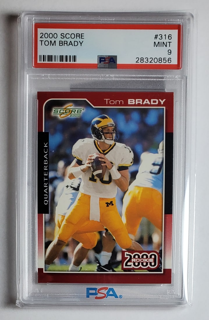 Tom Brady Rookie Card Psa 9 Score 2000 Auction
