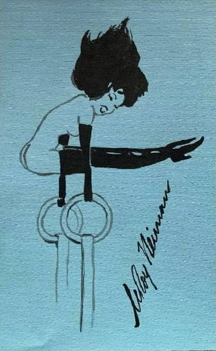 Leroy Neiman, Playboy Femlin The Gymnast, Original Signed Watercolor ...