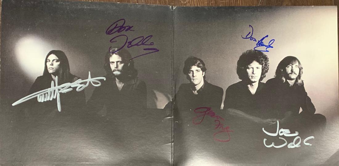 The Eagles The Long Run Autographed Album