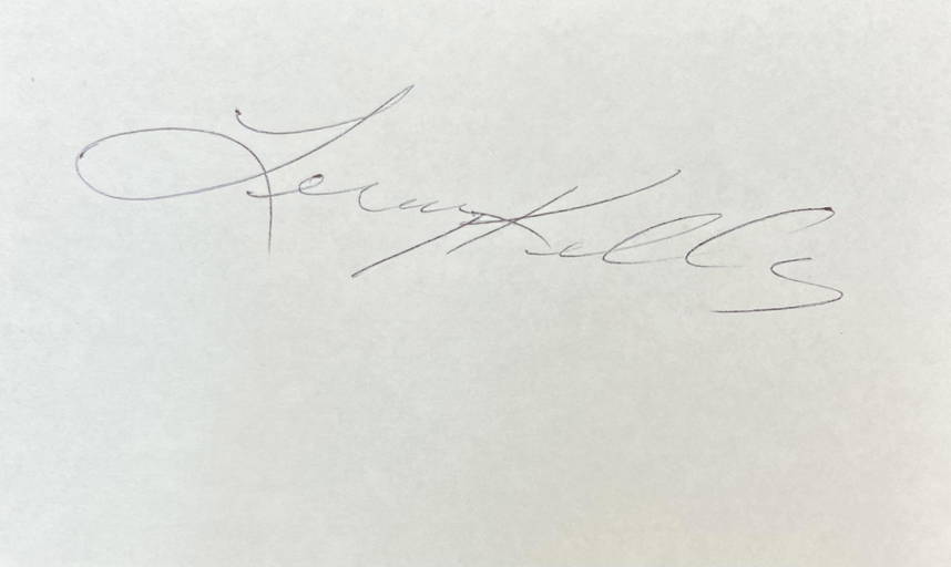 Leroy Kelly Autographed Card