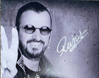 Ringo Starr Autographed 8x10