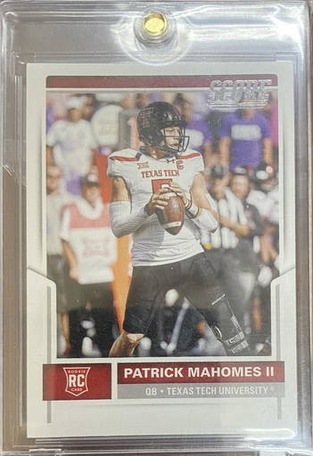 Patrick Mahomes Score Rookie Card