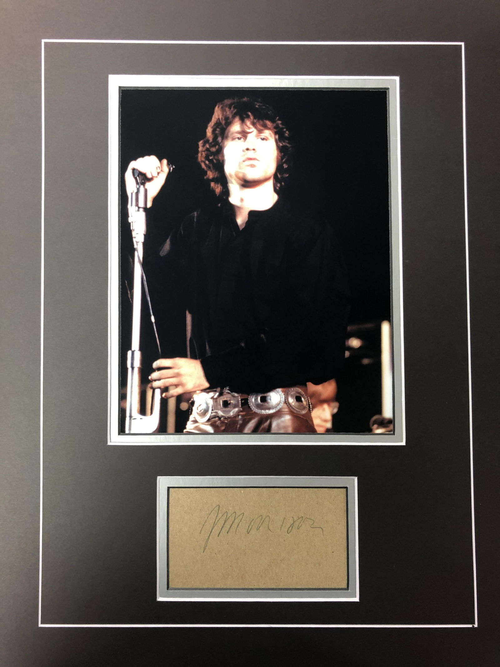 Jim Morrison Autograph Display