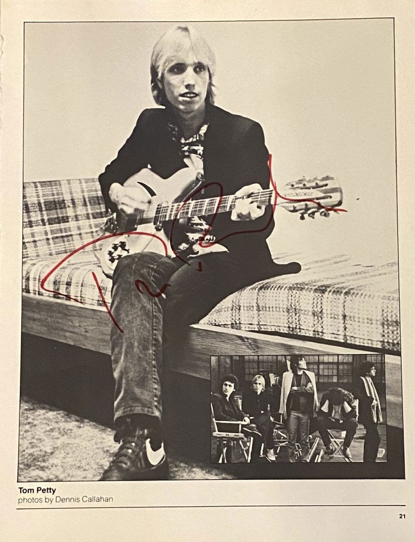 Tom Petty Autographed Magazine Photo