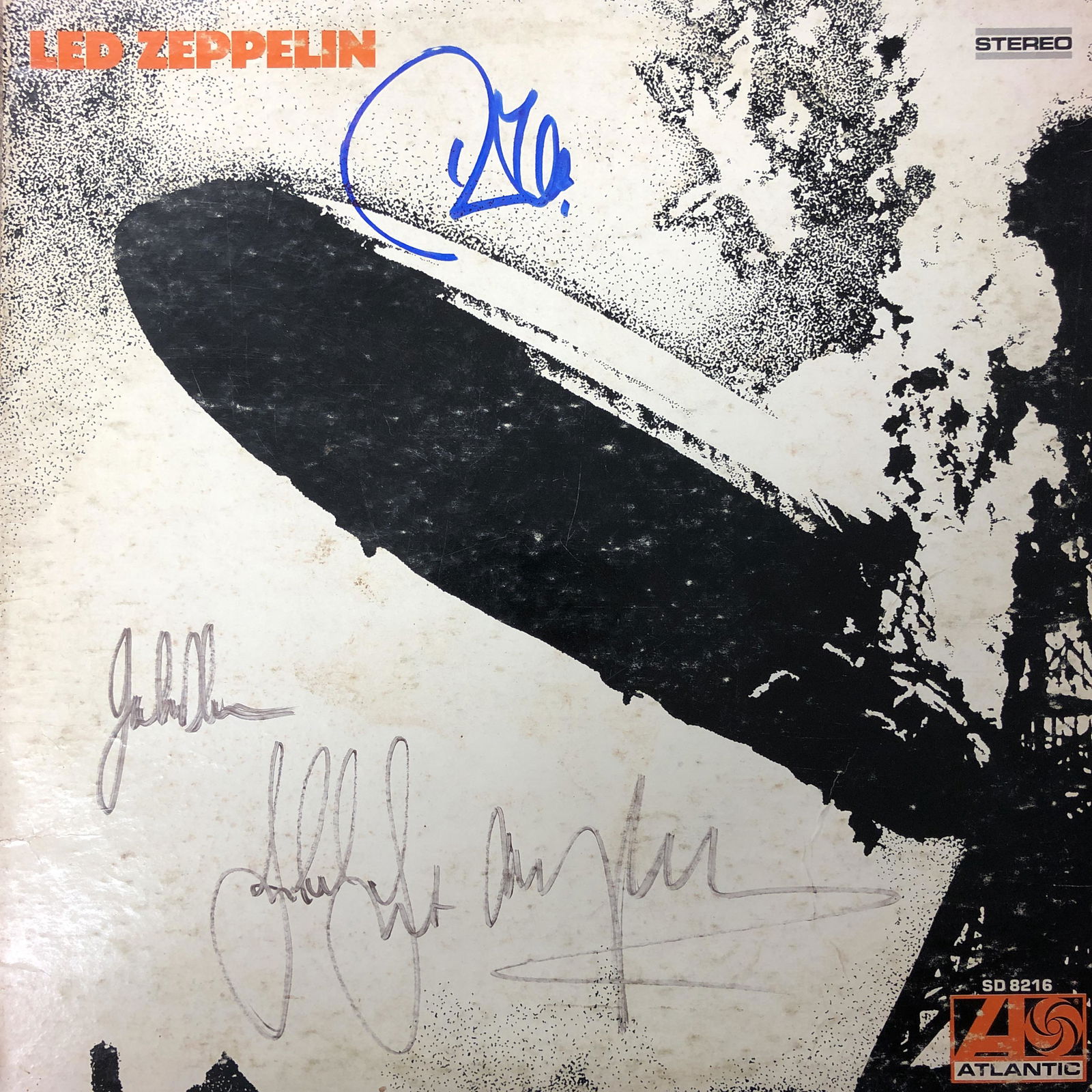 Led Zeppelin Autographed Album Cover