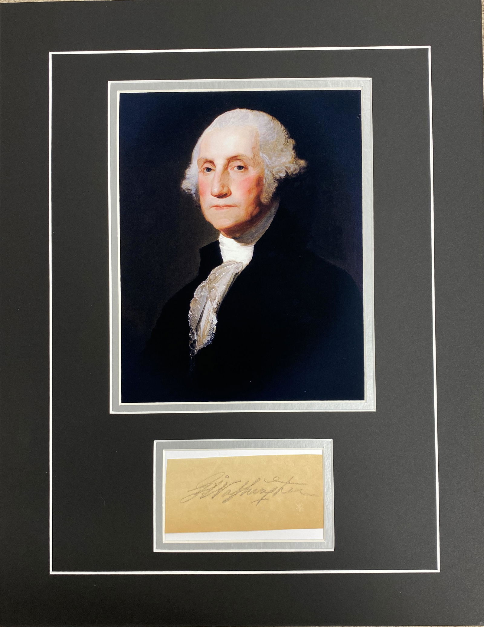 George Washington Autographed Display