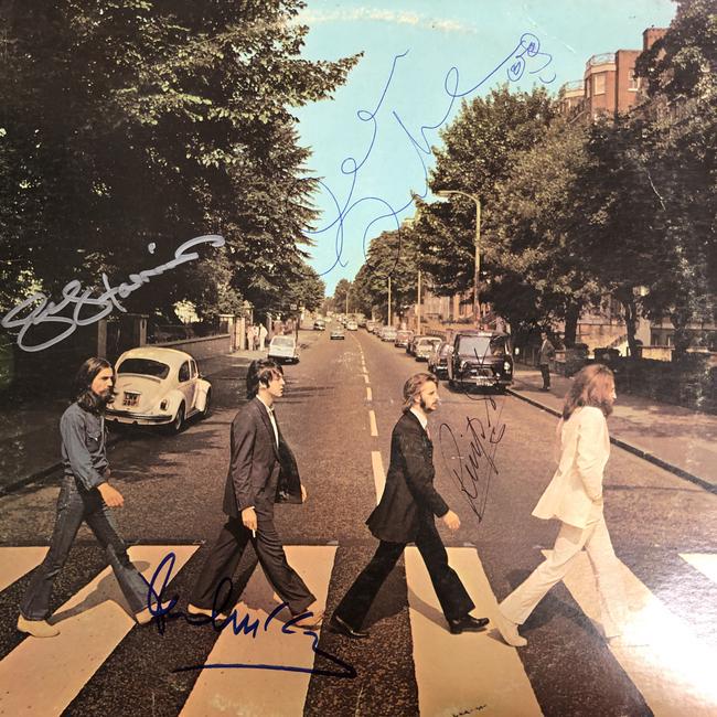Beatles Autographed Album Cover, Signed By All