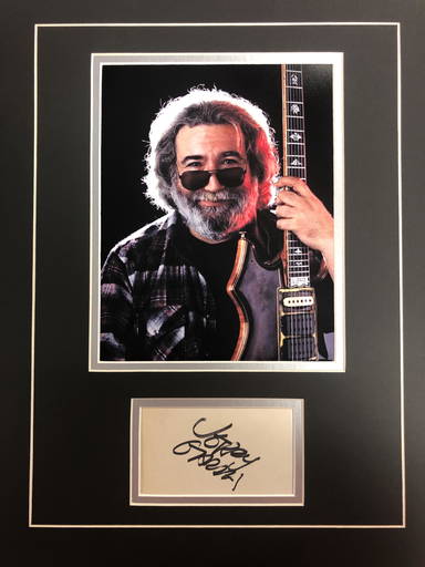 Jerry Garcia Autograph Display