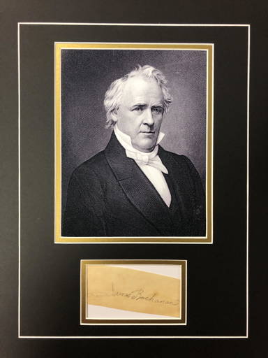 James Buchanan Autograph Display