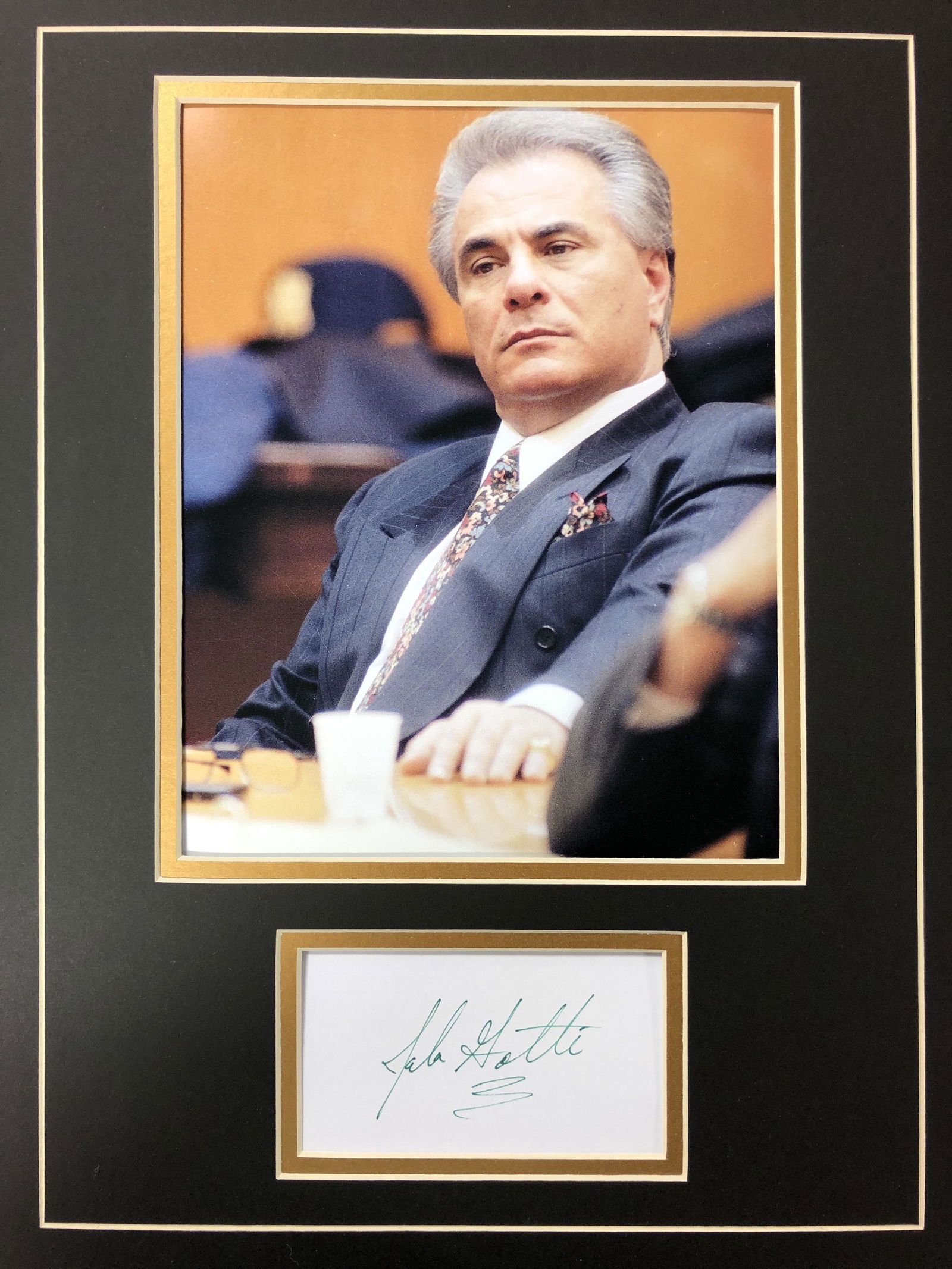 John Gotti Autograph Display