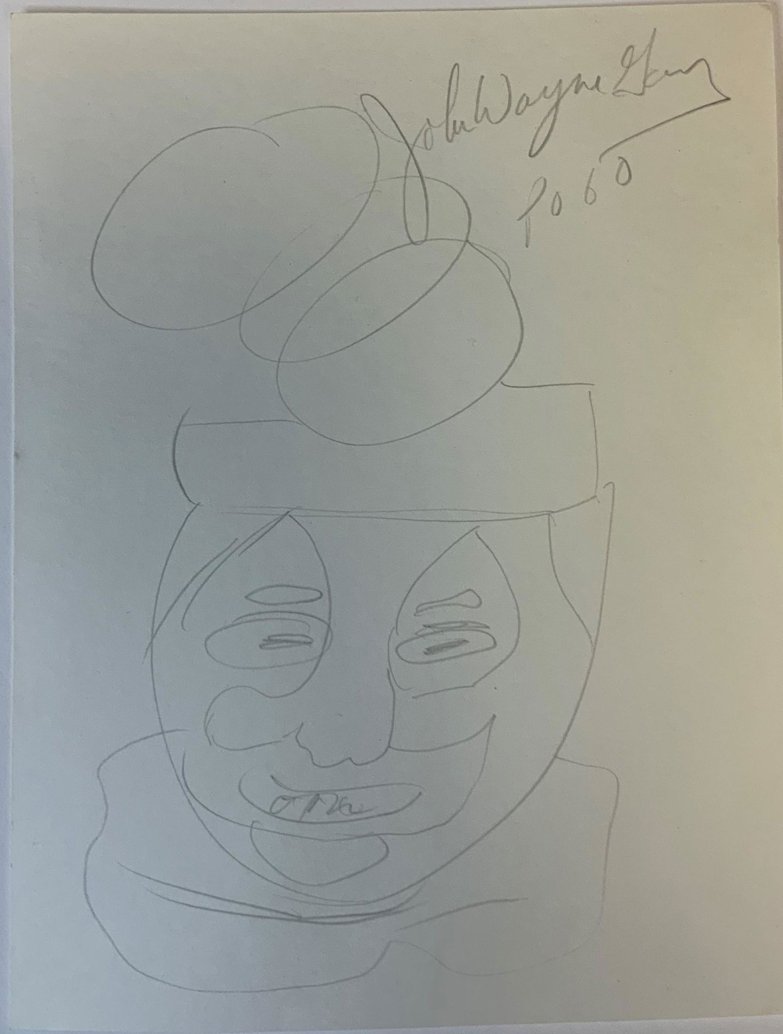 John Wayne Gacy Hand Drawn Sketch of Pogo with - Oct 13, 2021 | ICZ ...