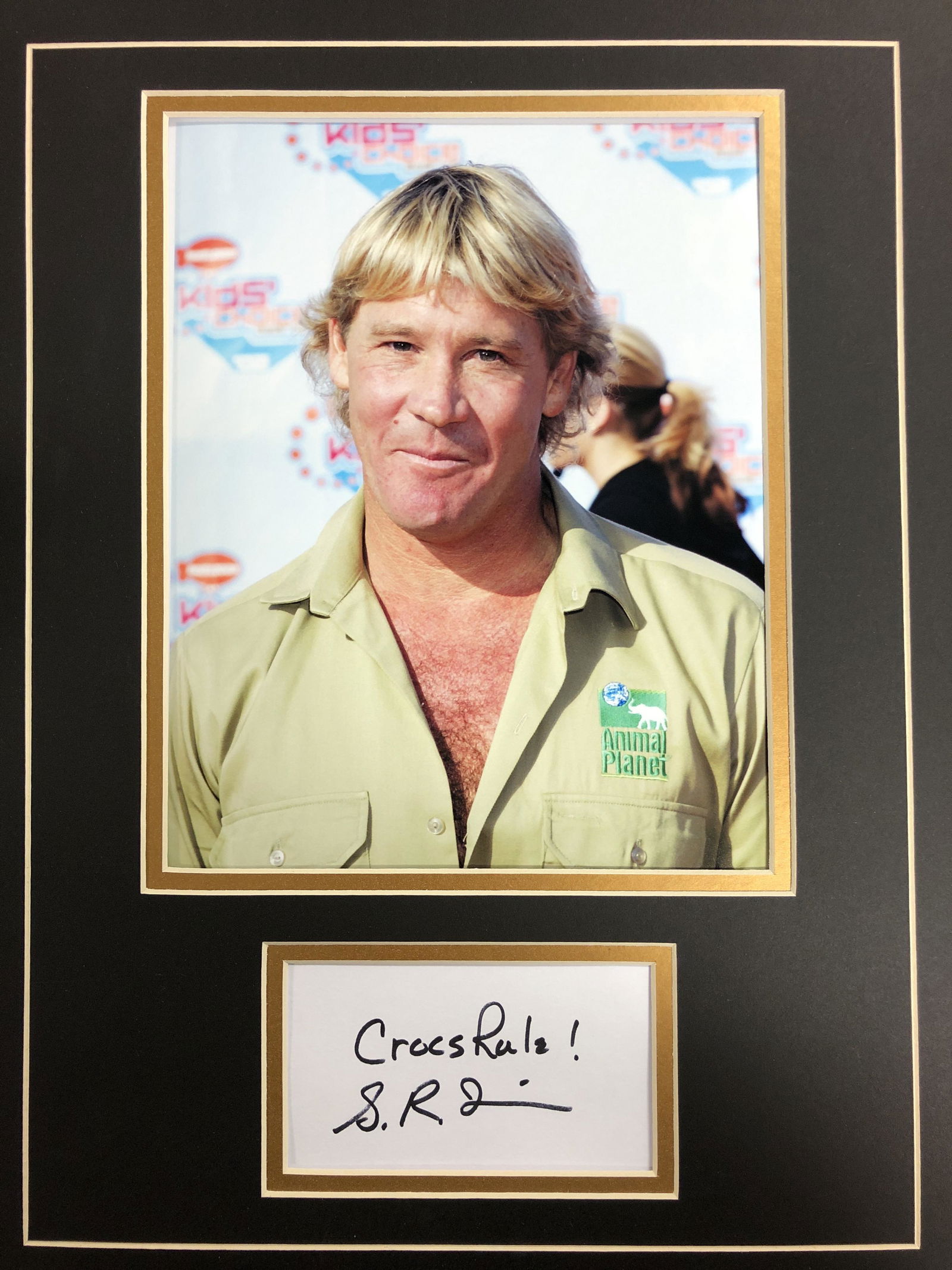 Steve Irwin Autograph Display