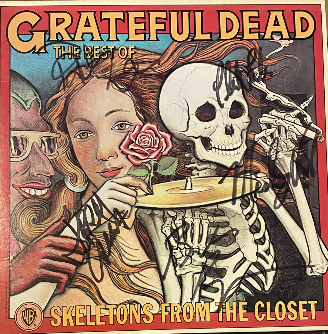 Grateful Dead Autographed Album All Members!!! Jerry