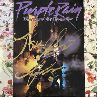 Rare Autographed Prince Purple Rain Album