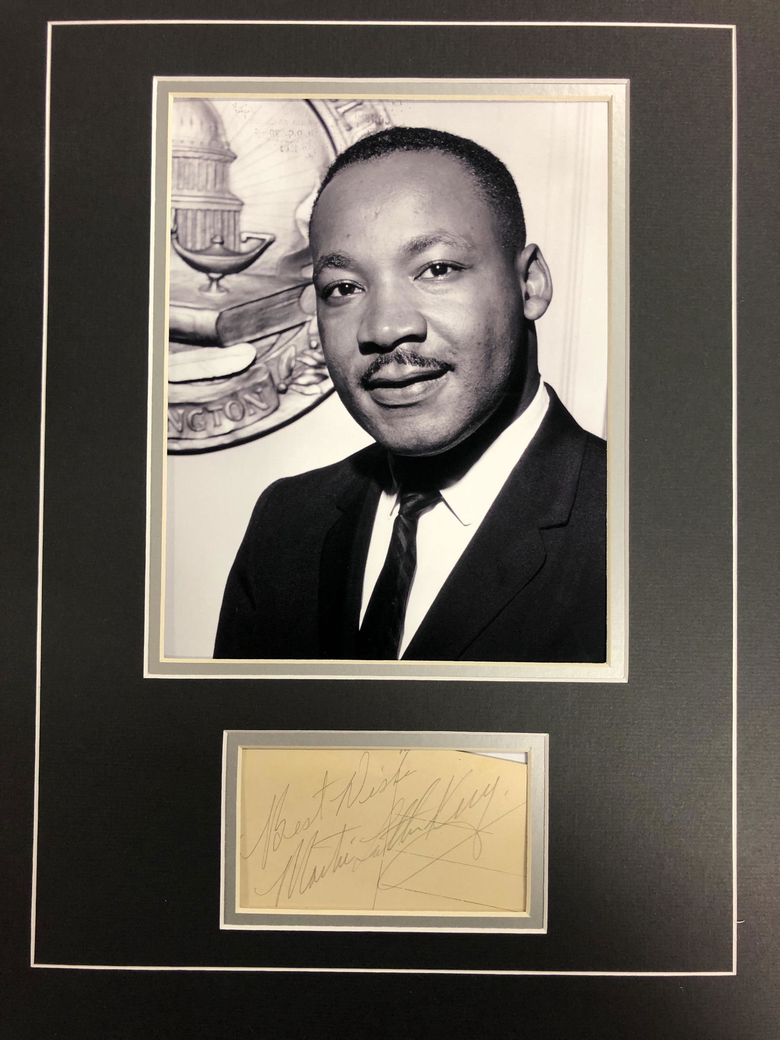 Martin Luther King Jr. Autograph Display