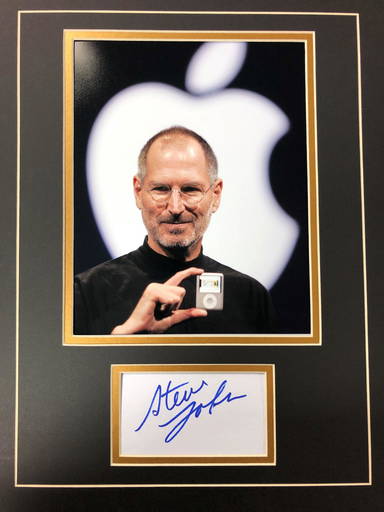 Steve Jobs Autograph Display