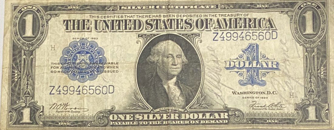 Al Capone Autographed 1923 $1 Silver Certificate! - Nov 27, 2021 | ICZ ...